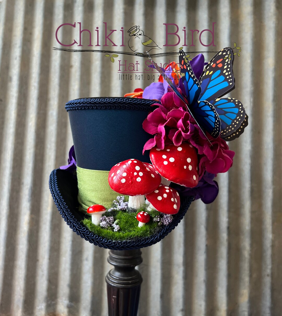 Mini Top Hat Mushroom Hat Caterpillar Mini Top Hat Alice in - Etsy