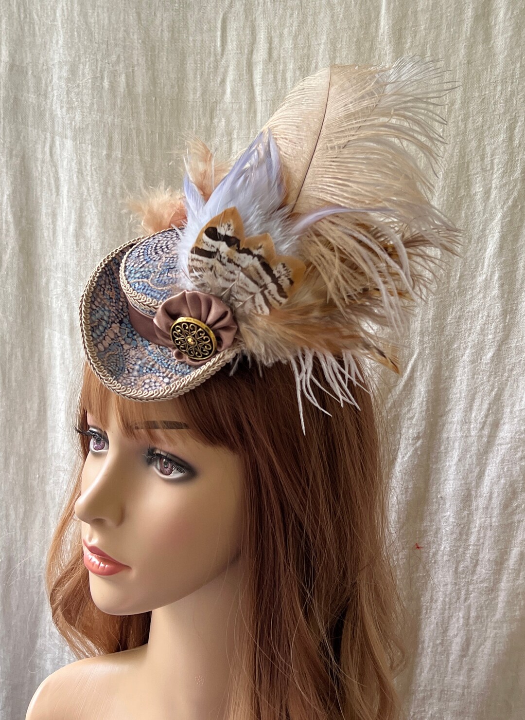 Mini Pirate Hat, Micro Mini Bicorn Hat, Tea Party Hat, Steampunk ...