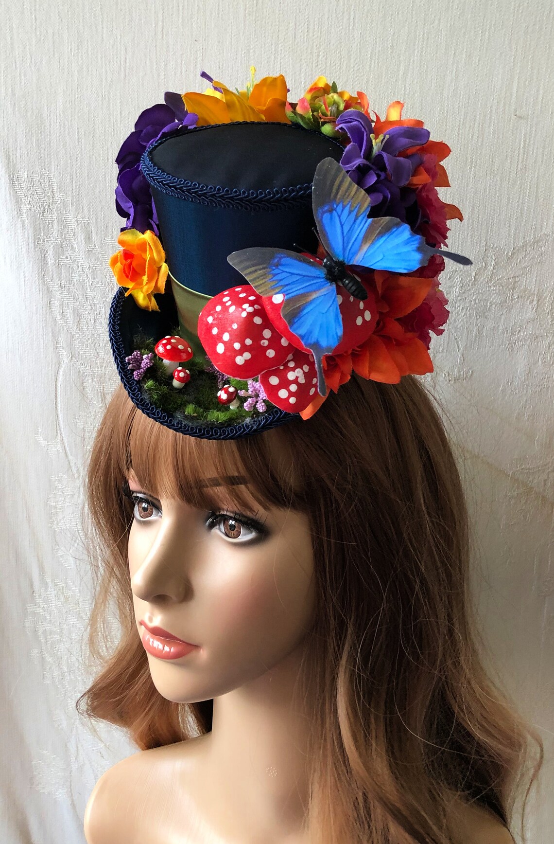 Mini Top Hat Mushroom Hat Caterpillar Mini Top Hat Alice in - Etsy