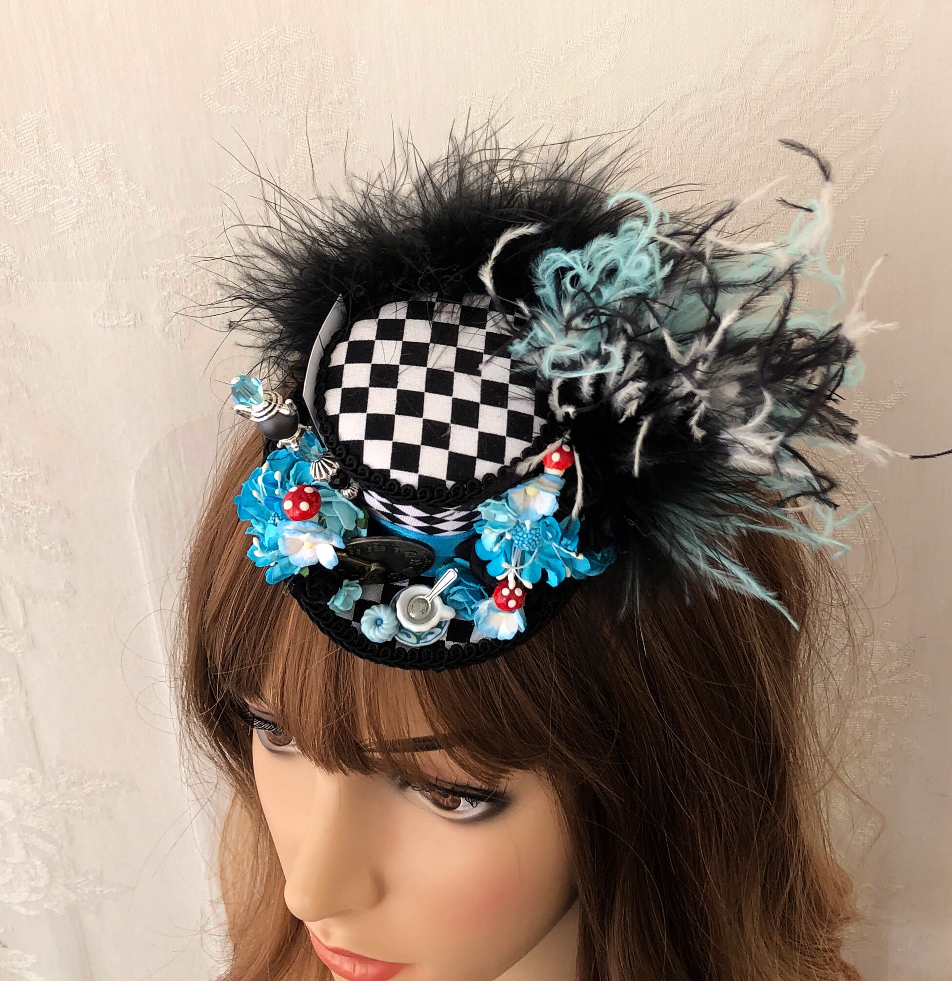 Micro Mini Top Hat Mini Top Hat Alice in Wonderland Mad | Etsy