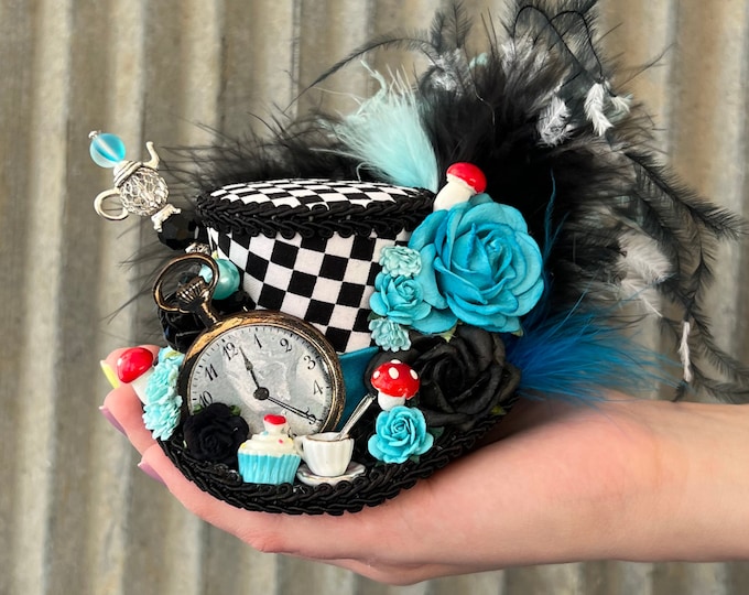 Micro Mini Top Hat Mini Top Hat Alice in Wonderland Mad - Etsy
