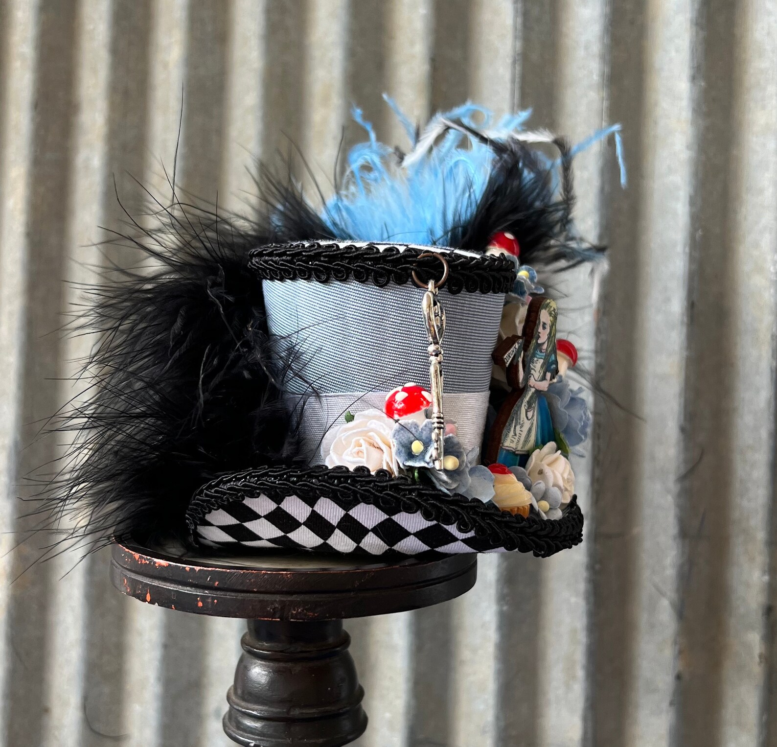 Micro Mini Top Hat Alice Mini Diorama Hat Alice in - Etsy