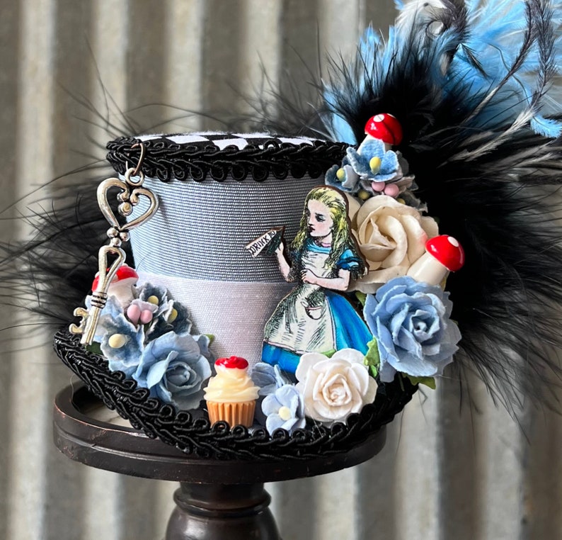 Micro Mini Top Hat Alice Mini Diorama Hat Alice in - Etsy