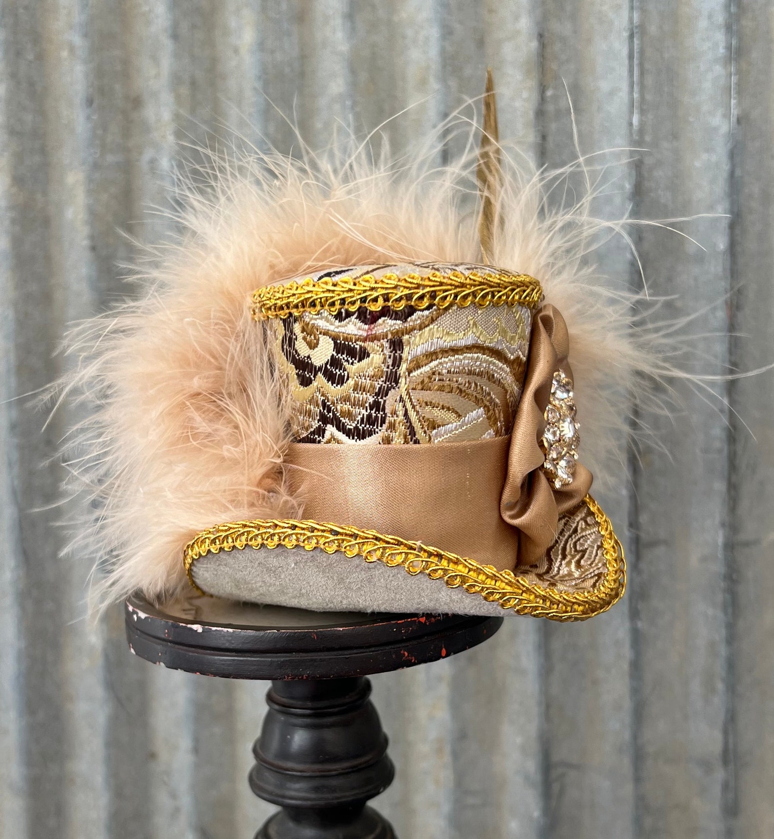 Micro Mini Top Hat New Year's Eve Mini Top Hat Gold - Etsy