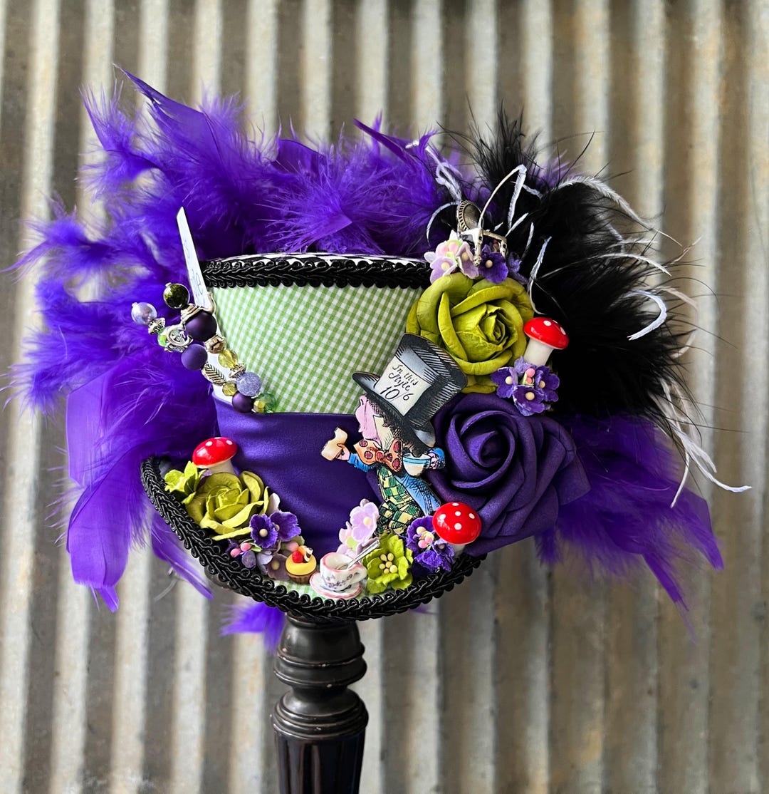 Mini Top Hat, Alice in Wonderland Top Hat, the Mad Hatter Tea Hat ...
