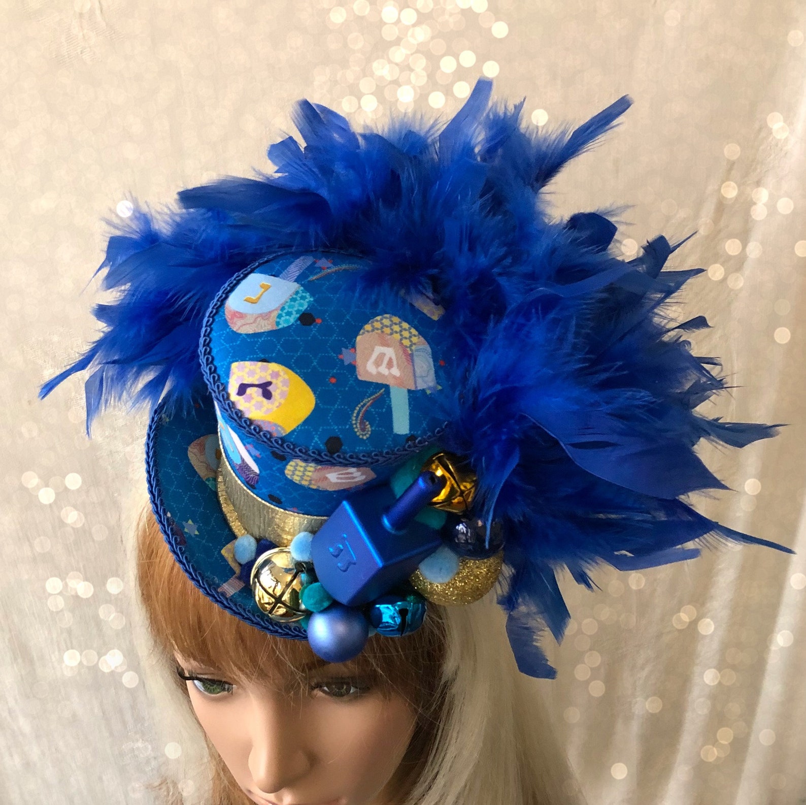 Mini Top Hat Hanukkah Mini Top Hat Dreidel Hat Holiday Hat - Etsy