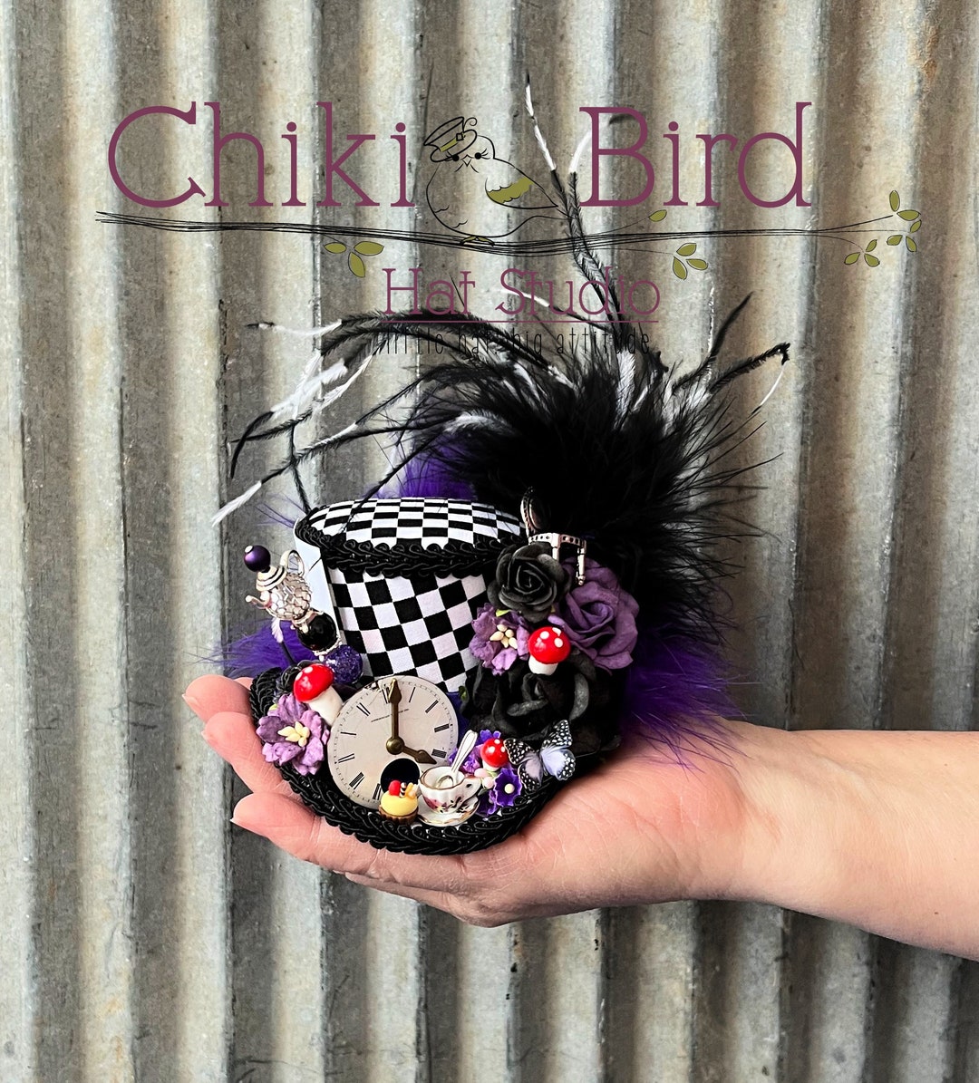 Micro Mini Top Hat Mini Top Hat Alice in Wonderland Mad - Etsy