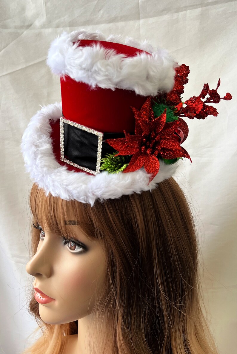 Mini Top Hat Santa Mini Top Hat Mini Top Hat Christmas Mini - Etsy