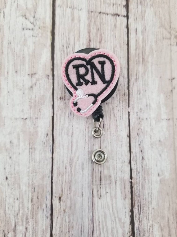 Nurse Badge Clip. Nurse Badge Holder. RN Badge Clip. - Etsy