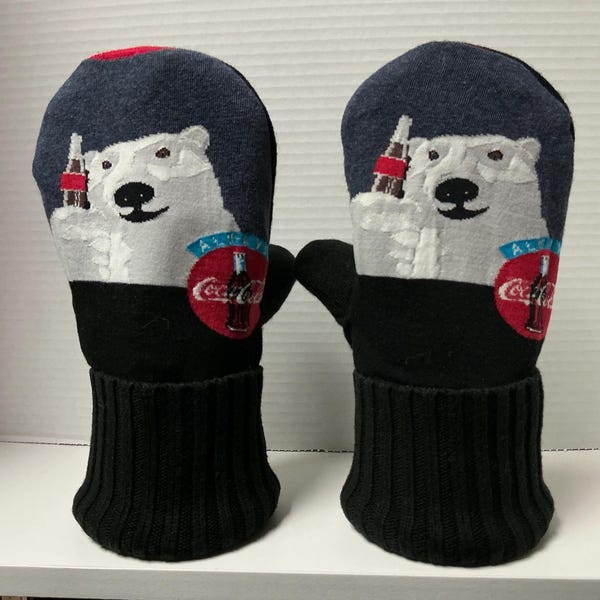 Polar Bear Mittens - Etsy