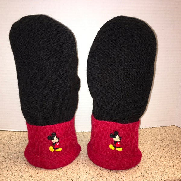 Mickey Mouse Mittens - Etsy