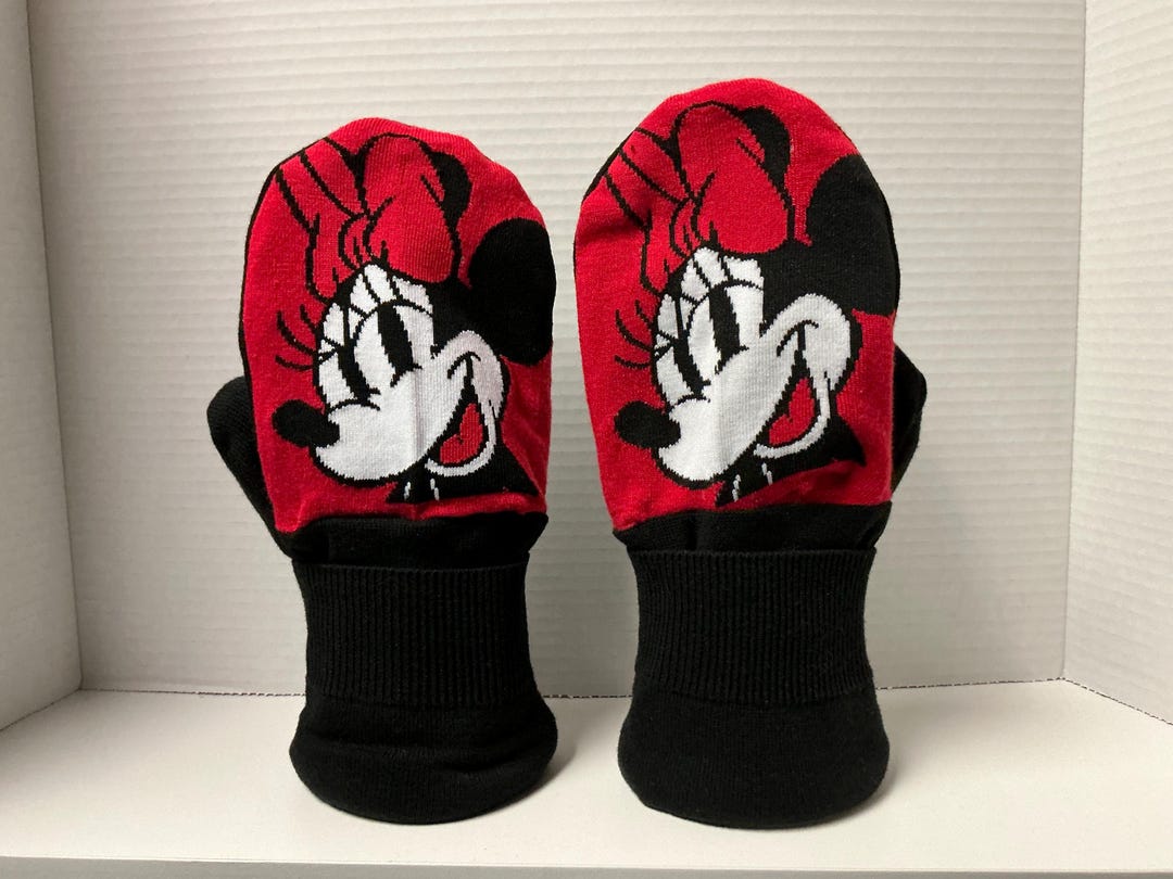 Adult Minnie Mouse Mittens - Etsy