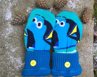 Kids Finding Dory Mittens | Etsy