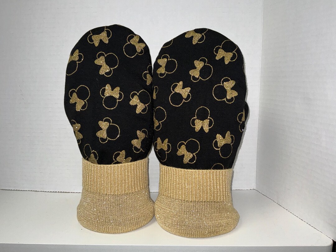 Minnie Mouse Adult Mittens - Etsy