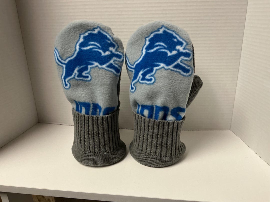 Detroit Lions Adult Mittens - Etsy