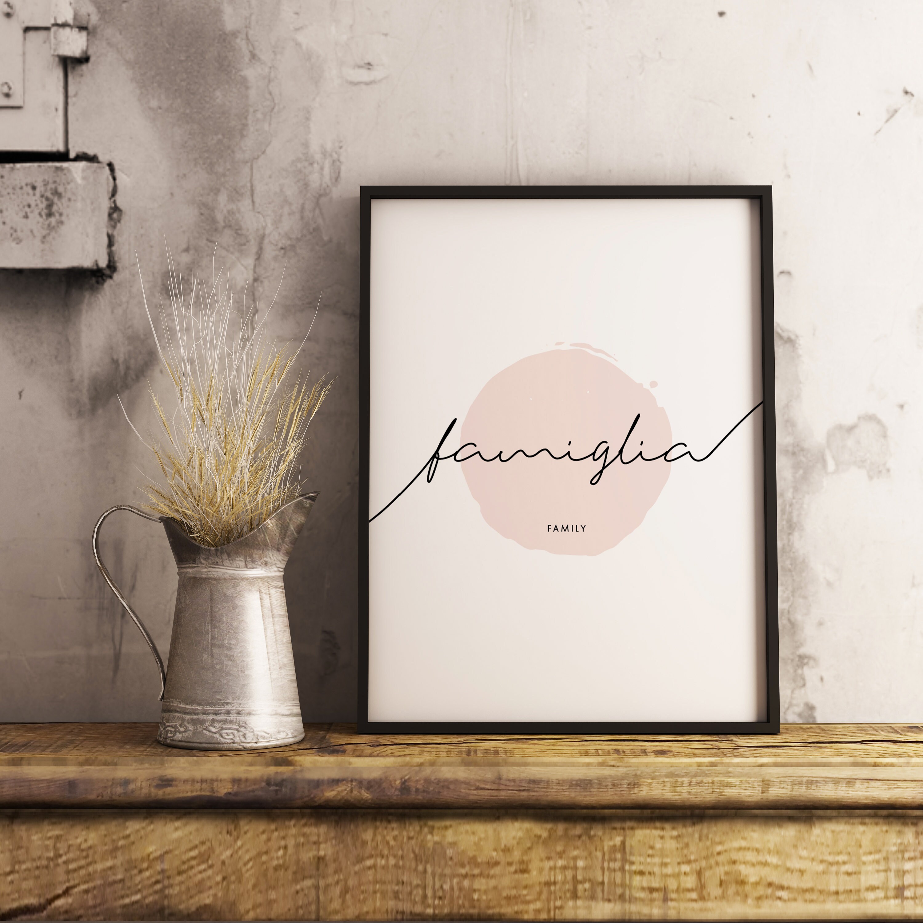 Famiglia / Family / Wall Art / Printable Art / Wall Decoration ...