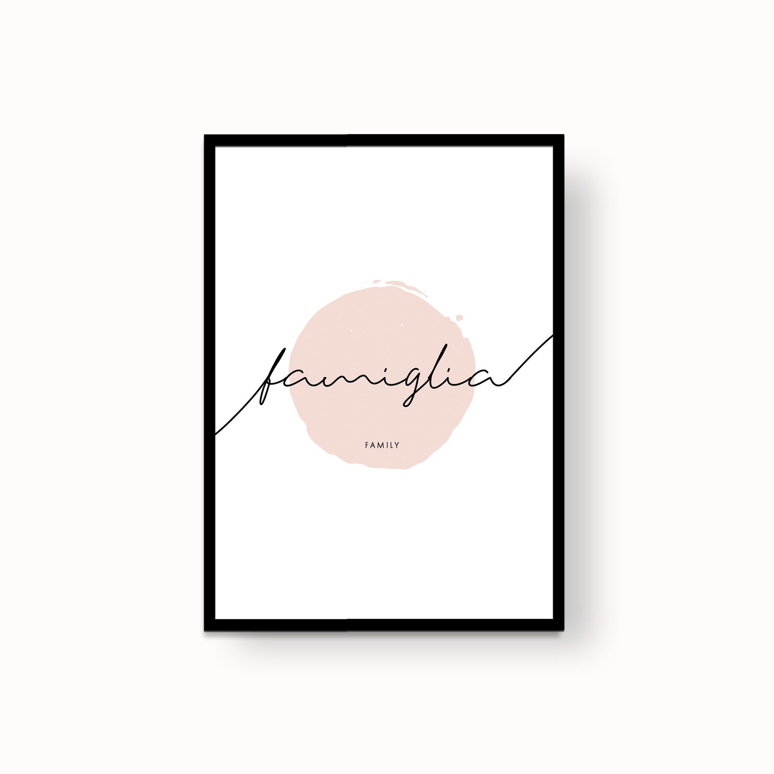 Famiglia / Family / Wall Art / Printable Art / Wall Decoration ...