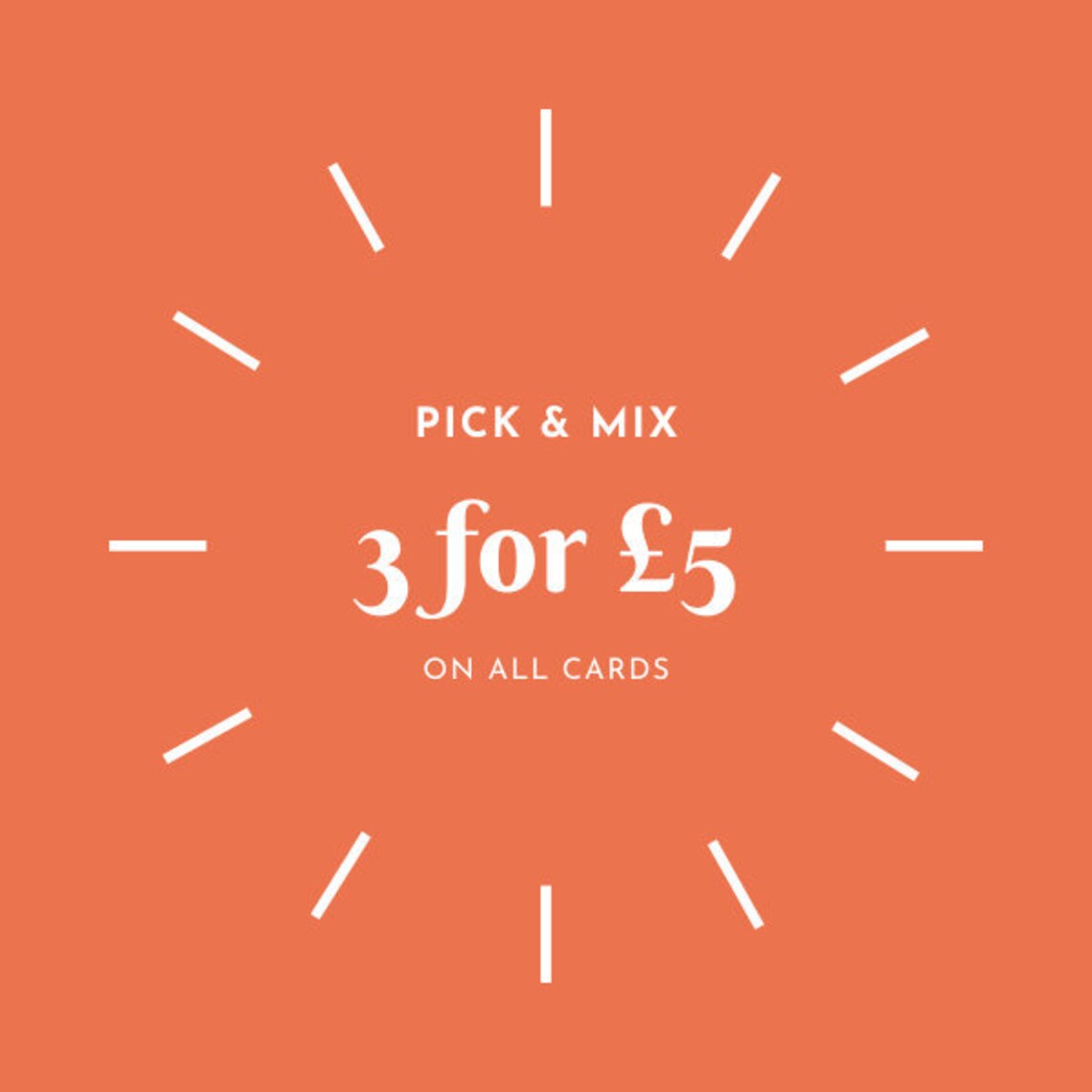 3 for 5 on All Greetings Cards - Etsy
