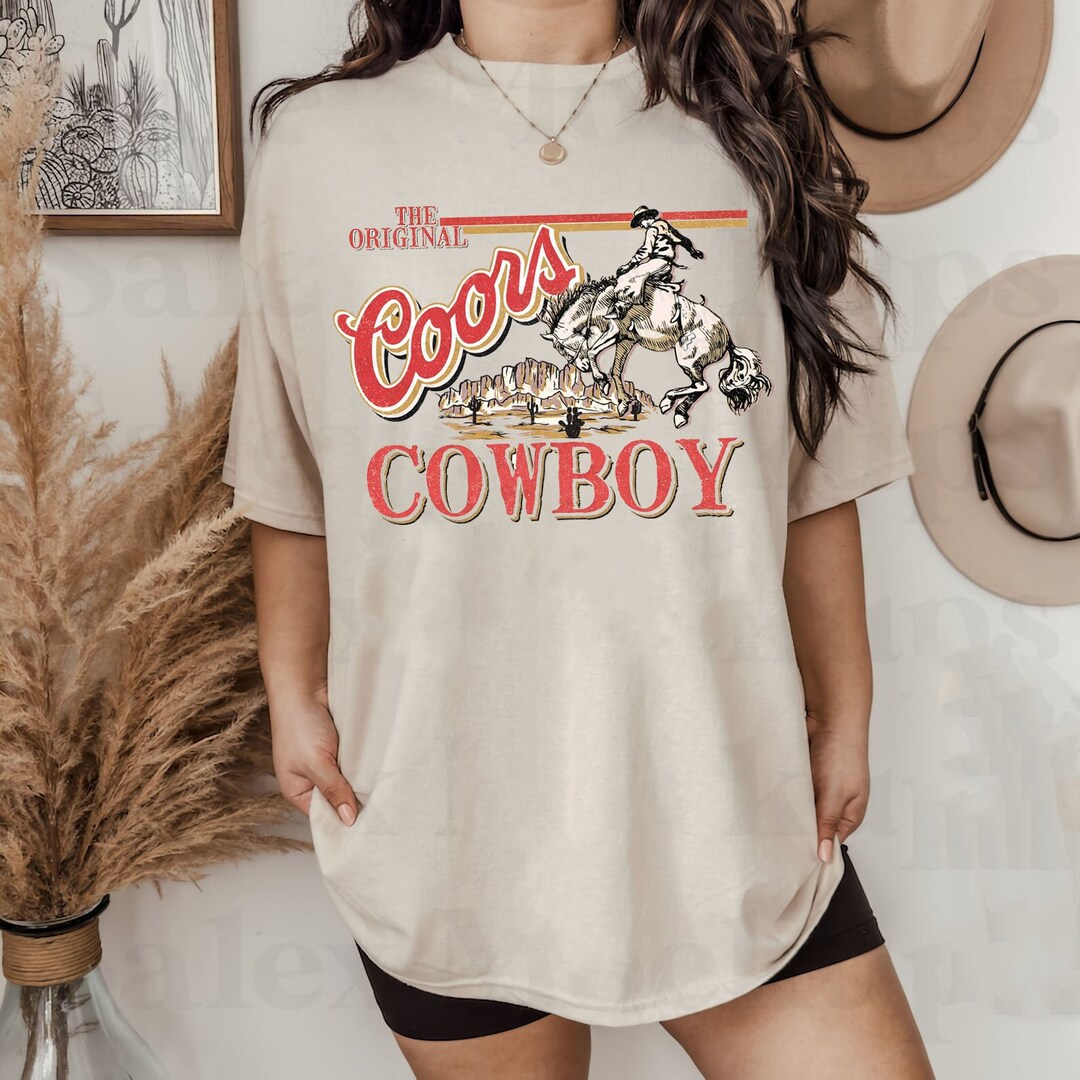 The Original Coors Cowboy Shirt, Western Cowboy Shirt, Cowboy Rodeo ...