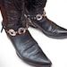 Concho Boot Straps, Cowboy Boots Harness, Leather Bootstraps Conchos ...