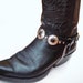 Concho Boot Straps, Cowboy Boots Harness, Leather Bootstraps Conchos ...