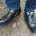 Concho Boot Straps Cowboy Boots Harness Leather Bootstraps - Etsy