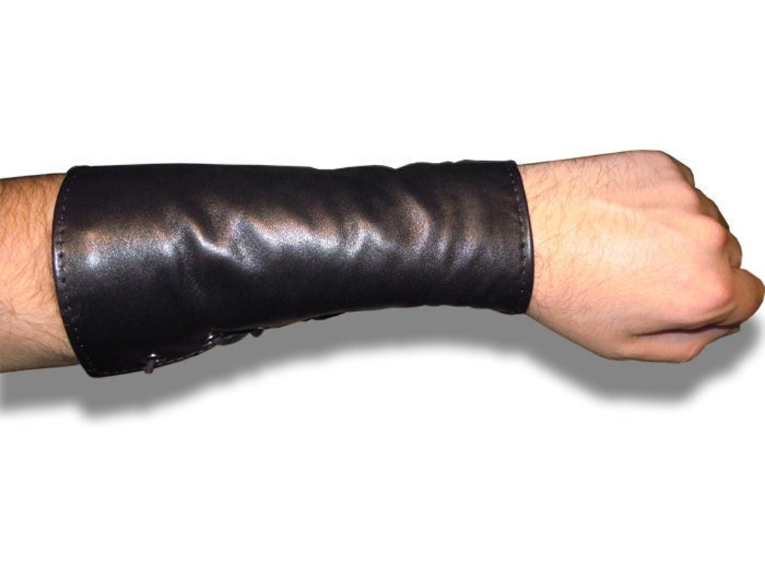 Steampunk Leather Cuff Gauntlet Medieval Handmade Bracer - Etsy
