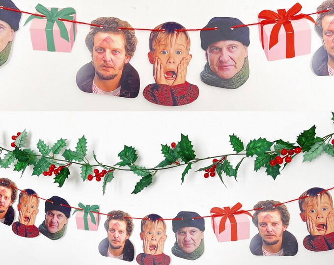 Home Alone Christmas Garland Bunting Decoration Present Gift Mantle ...