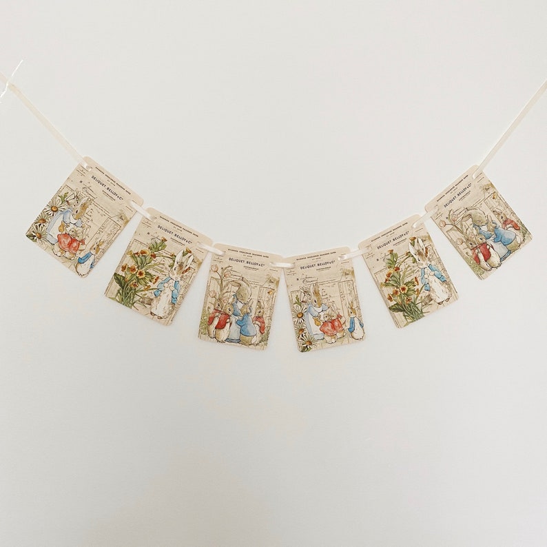 Peter Rabbit Garland Baby Shower Birthday Bunting Decoration | Etsy
