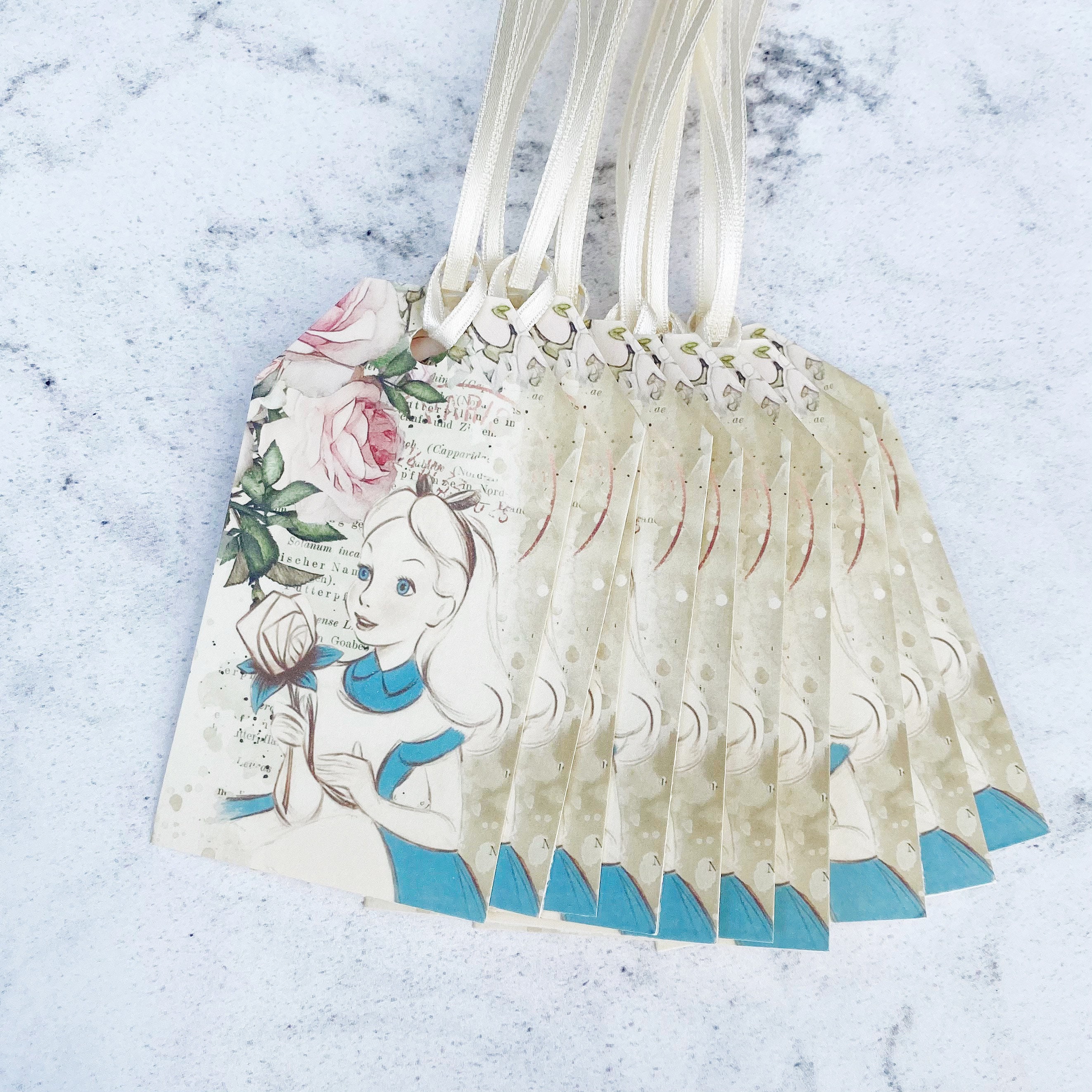 Alice in Wonderland Gift Tag Labels Bottle Tags Set of 10 - Etsy UK