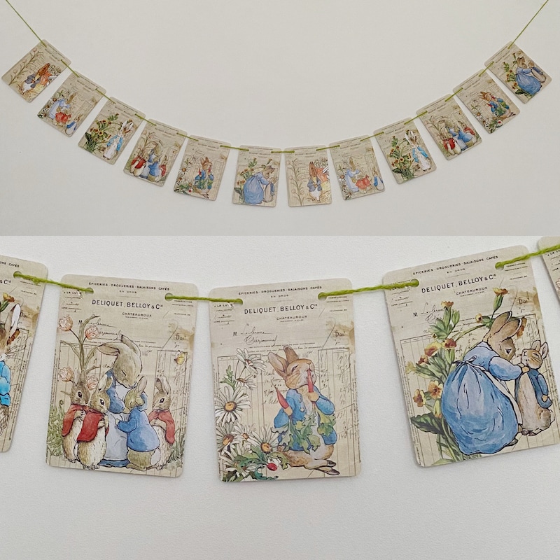 Rabbit Garland - Etsy