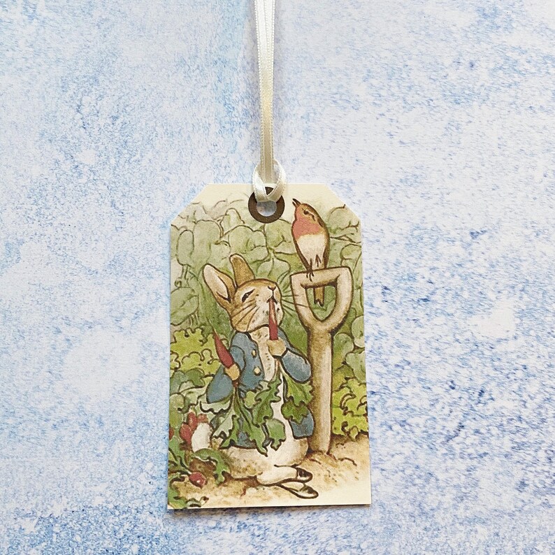 Peter Rabbit Gift Tags Set of 8 Beatrix Potter With Ribbon - Etsy
