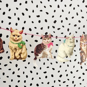 Cat Quirky Bunting Garland Wedding Party Home Crazy Cat Lady Kitten - Etsy