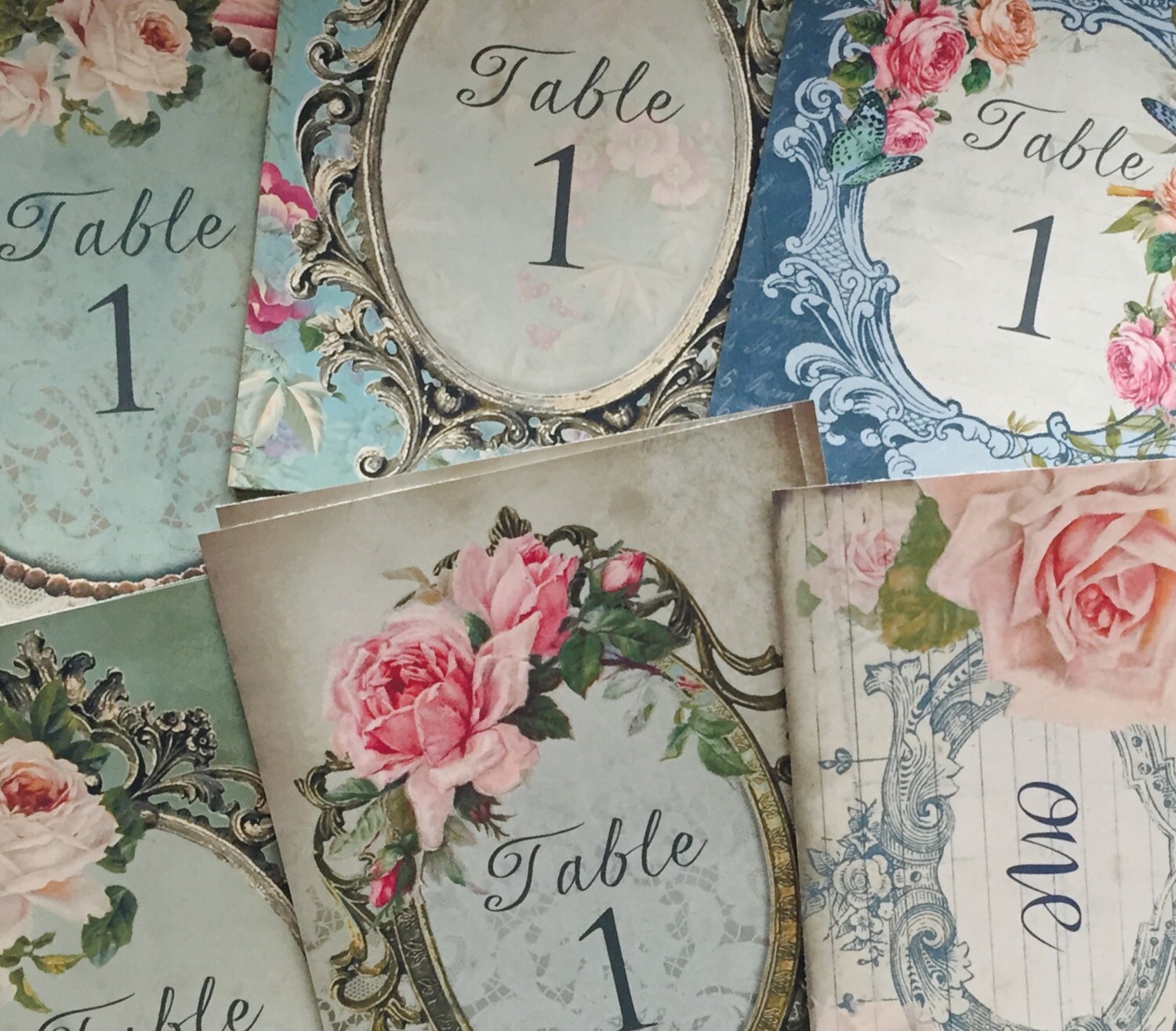 Vintage Style Postcard Table Numbers for Wedding and Party - Etsy UK