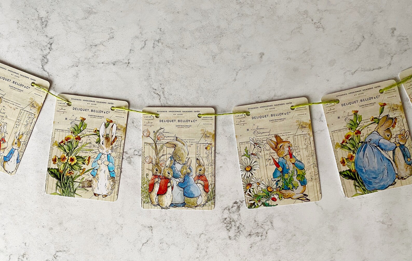 Peter Rabbit Garland Baby Shower Birthday Bunting Decoration Spring ...