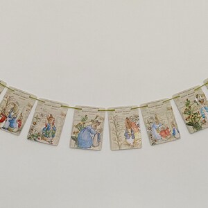 Peter Rabbit Garland Baby Shower Birthday Bunting Decoration Spring ...