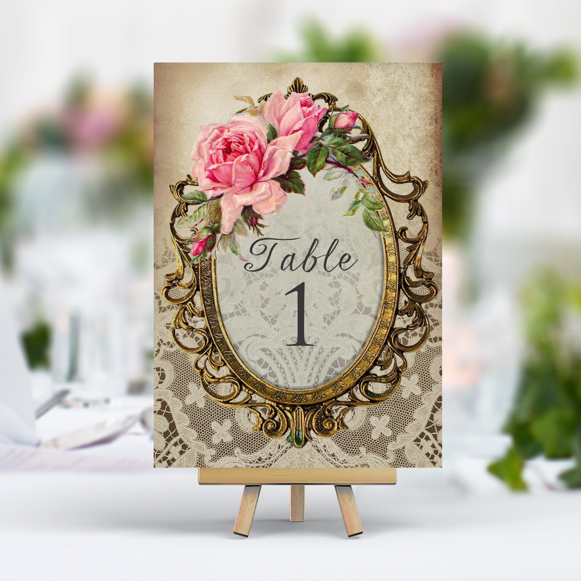 Vintage Table Numbers