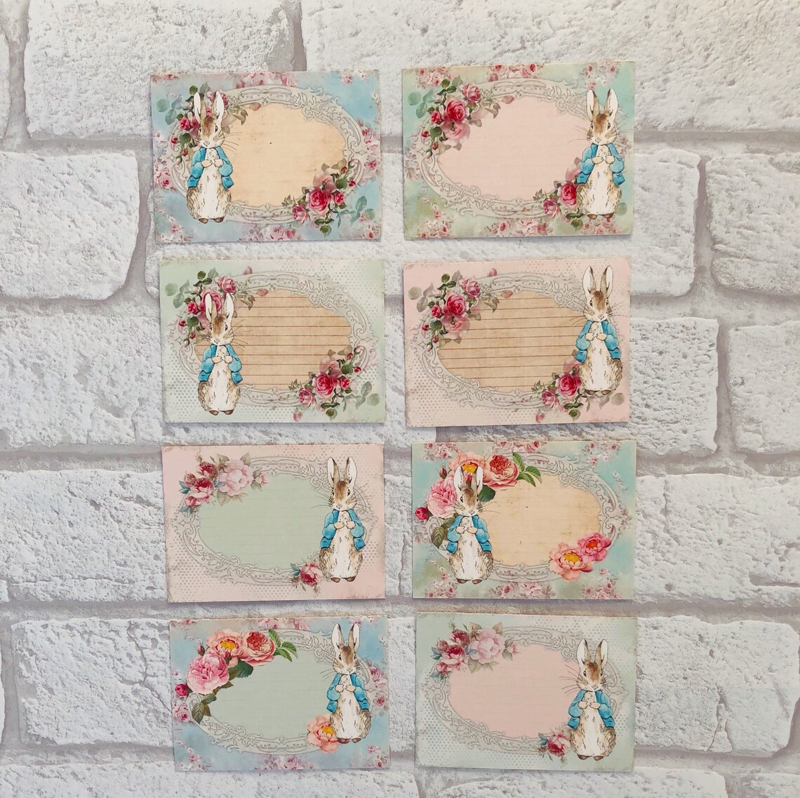 Peter Rabbit Pastel Card Toppers/ Place Cards Party Baby - Etsy UK