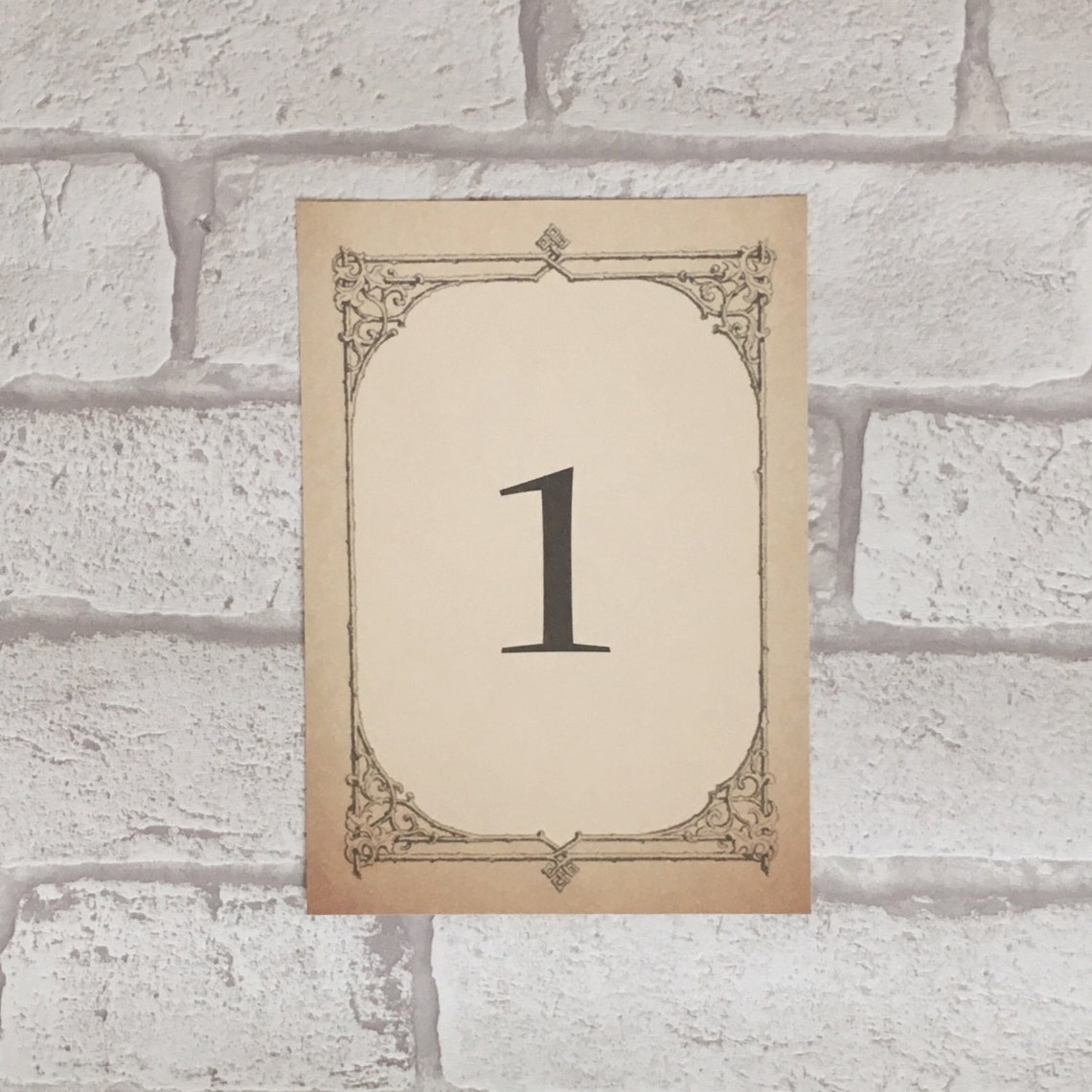 Wedding Table Cards Numbers or Names Shabby Chic Vintage | Etsy