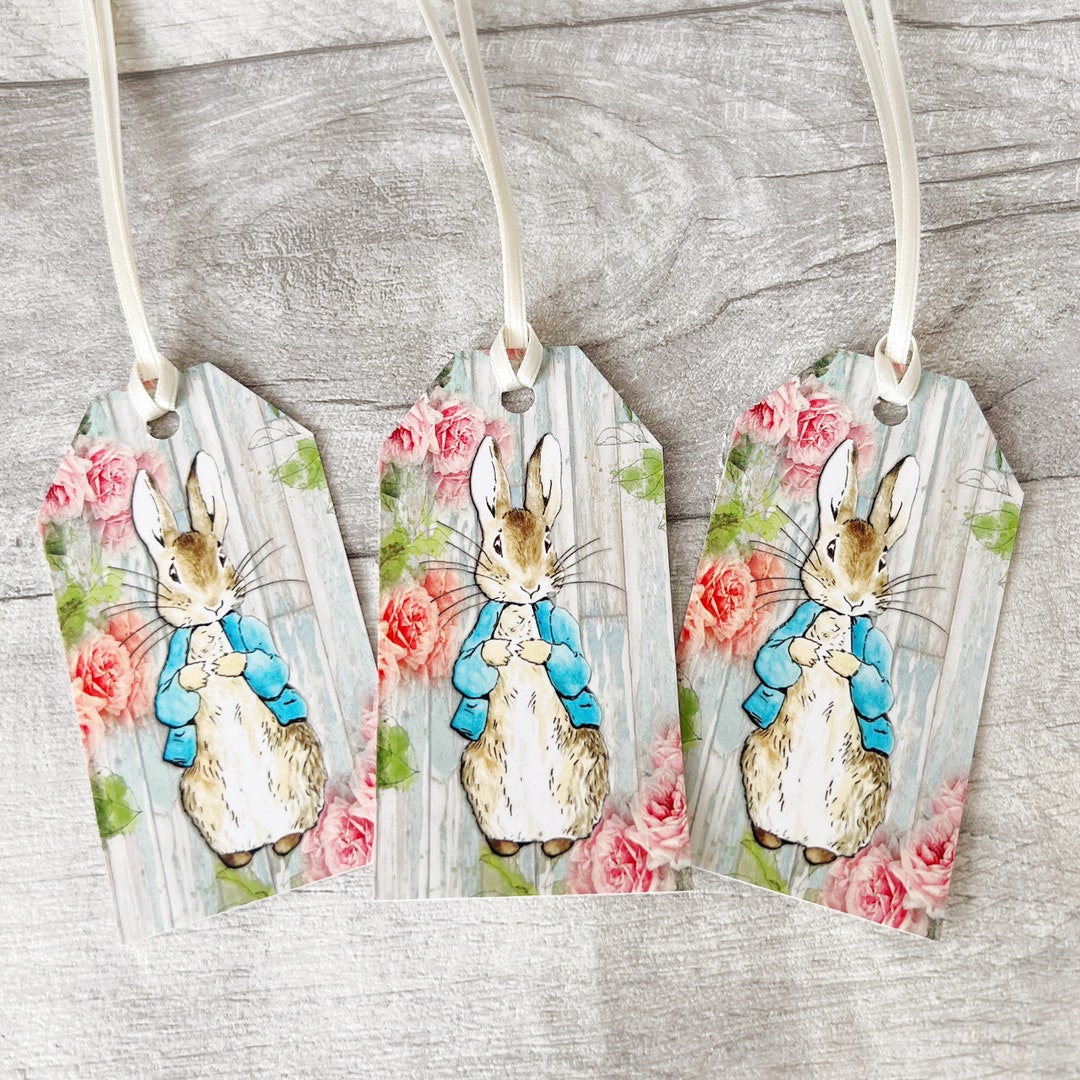 Peter Rabbit Gift Tags Bunny Pastel Shower Birthday Bunnies - Etsy UK