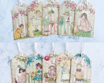 Vintage Easter Tags | Etsy