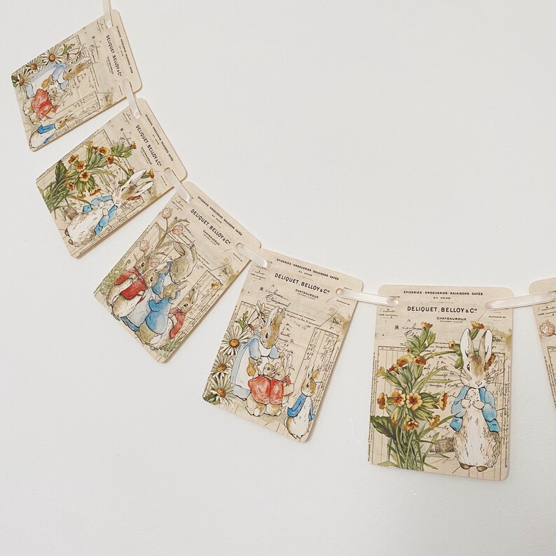Peter Rabbit Garland Baby Shower Birthday Bunting Decoration | Etsy