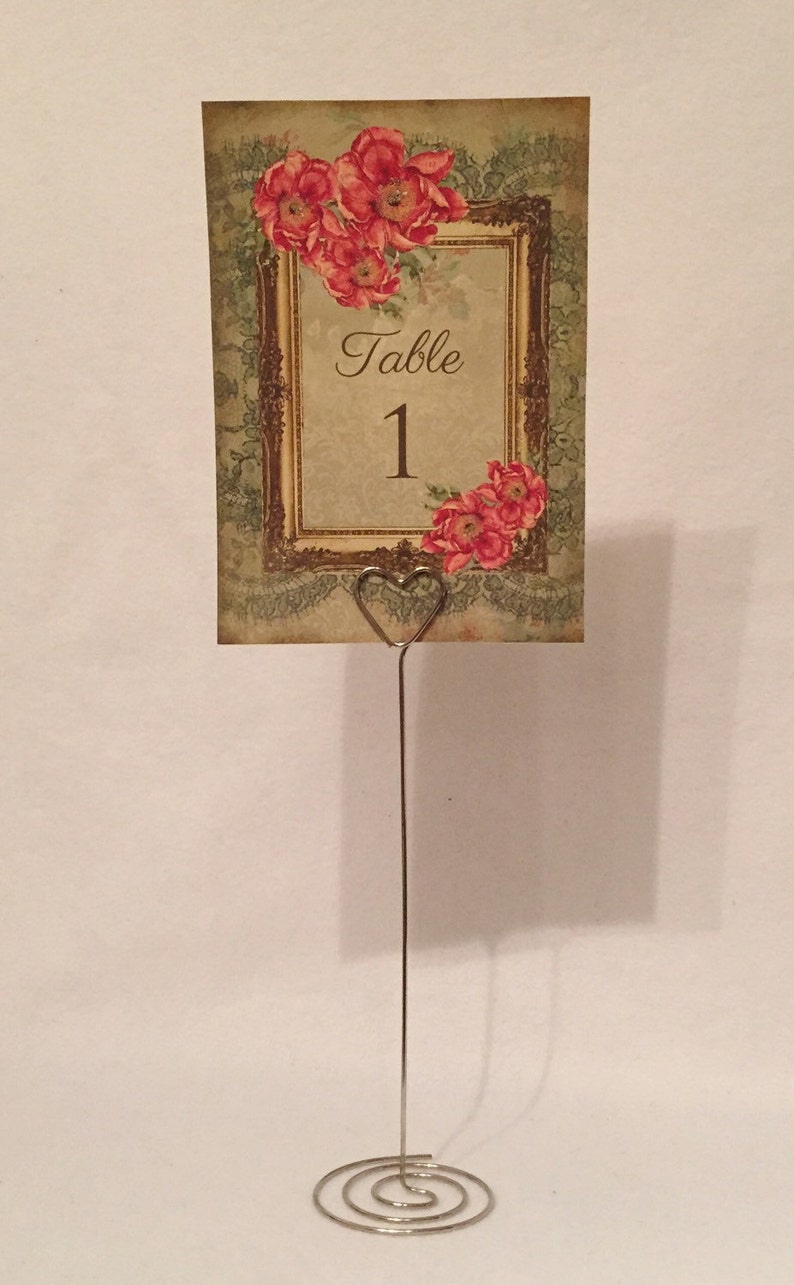 Wedding Table Number Cards Name Card Vintage Antique Frame | Etsy