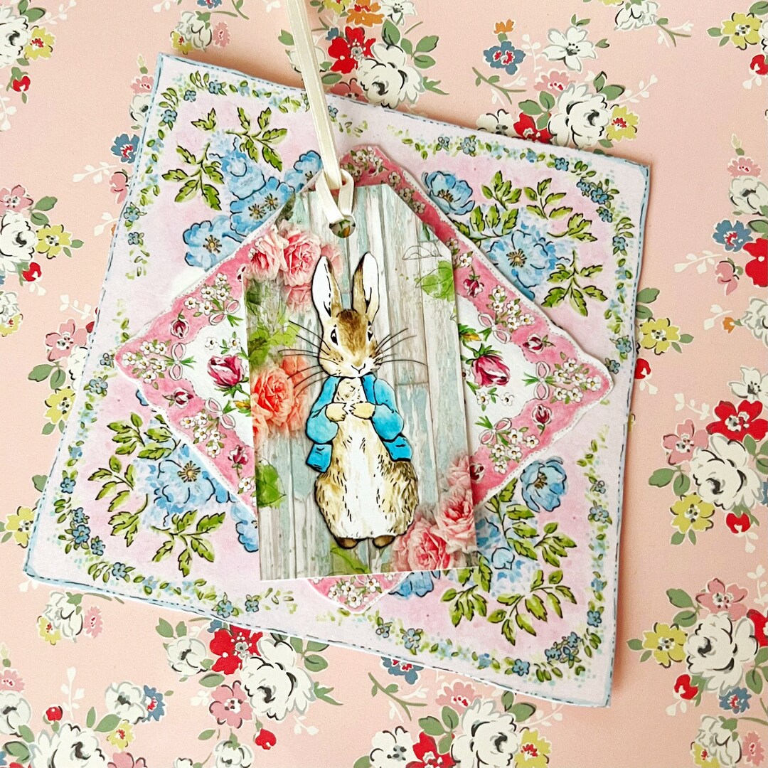 Peter Rabbit Gift Tags Bunny Pastel Shower Birthday Bunnies Set of 10 ...