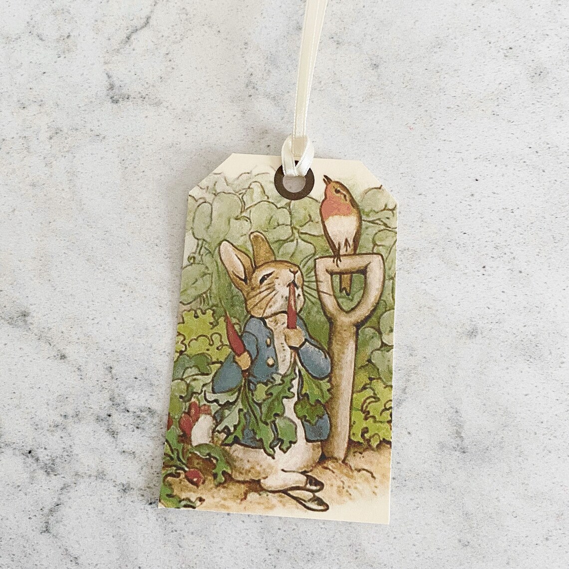 Peter Rabbit gift tags set of 8 beatrix potter with ribbon | Etsy
