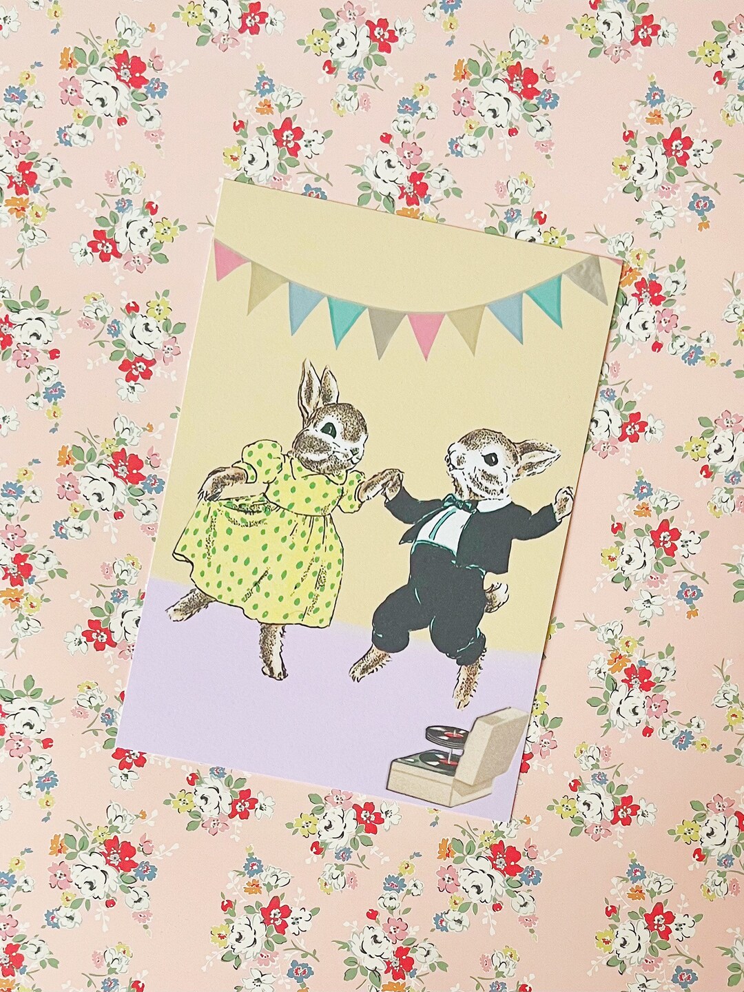 Cute Rabbit Easter Print Bunny Rabbit Sign - Etsy