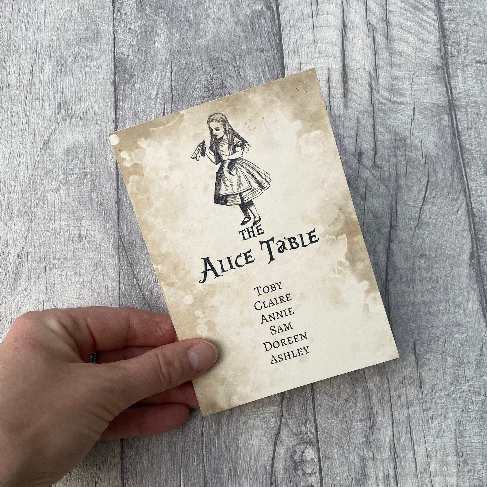 Alice Theme Wedding Table Plan Seating Planner Party Alice in - Etsy UK
