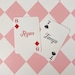 Playing Card Place Name Cards Personalised With Guests Wedding Party ...