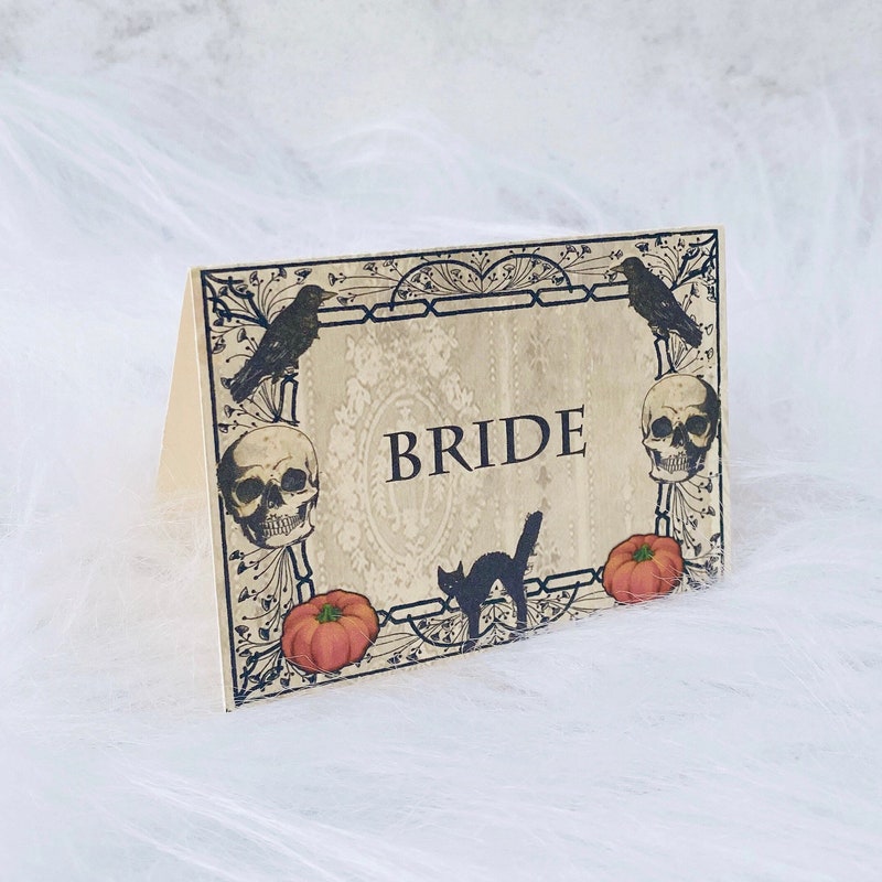 Halloween Place Card - Etsy