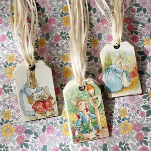 Peter Rabbit Gift Tags - Set of 8 - Beatrix Potter With Ribbon - Etsy